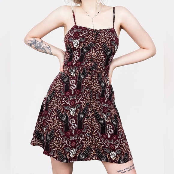 Disturbia | Dresses | Disturbia Burgundy Hemlock Buttonup Apron Dress ...